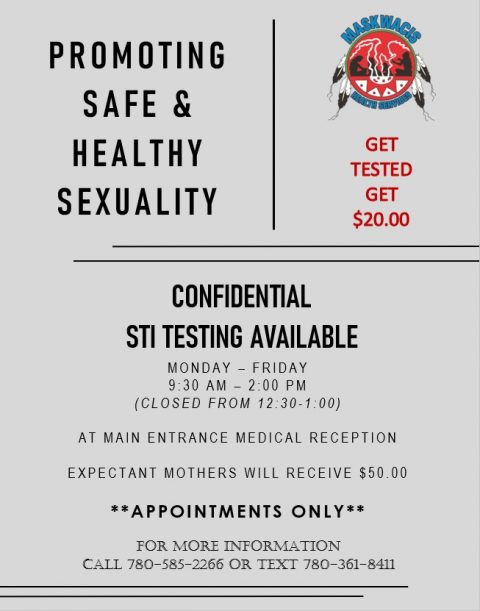 STI Testing Available! | Maskwacis Health